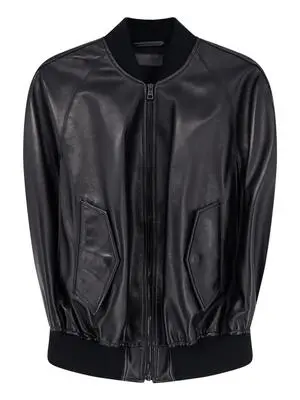 Balenciaga Sleeveless Leather Jacket - Black