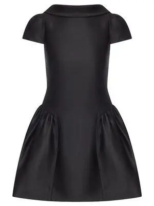 SELF-PORTRAIT Taffeta Mini Dress - Black