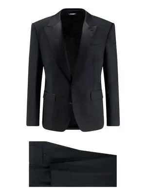 DOLCE & GABBANA Dolce & Gabbana Men Sicilia Virgin Wool And Silk Blend Tuxedo