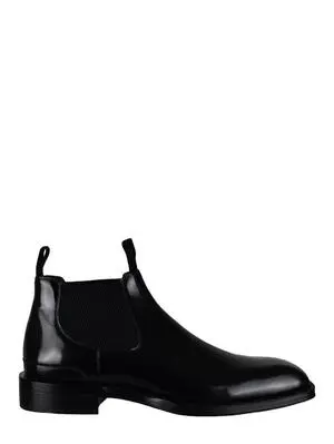 Burberry Leather Chelsea Boots - Black