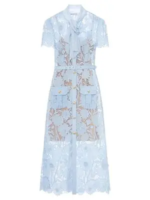 SELF-PORTRAIT Midi Lace Dress - Multicolor