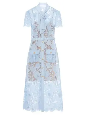 SELF-PORTRAIT Midi Lace Dress - Multicolor