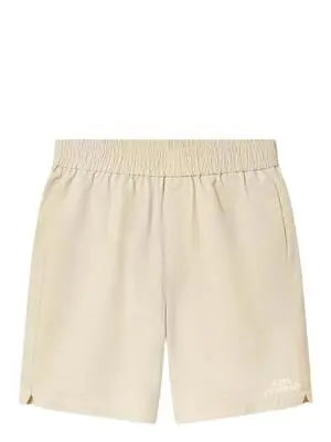 Axel Arigato Logo Detail Cotton Bermuda Shorts - Cream