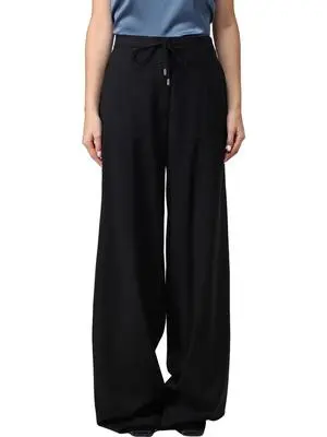 Max Mara Wide Leg Drawstring Trousers - Black