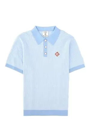 Casablanca Polo In Maglia A Righe - Multicolor