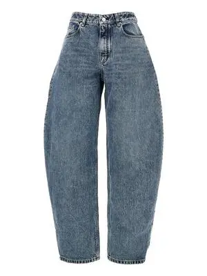 Alaïa Curved Five-pocket Jeans - Blue