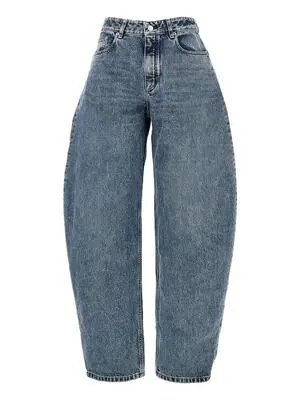 Alaïa Curved Five-pocket Jeans - Blue