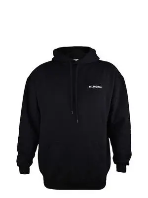 Balenciaga Hooded Sweatshirt - Black