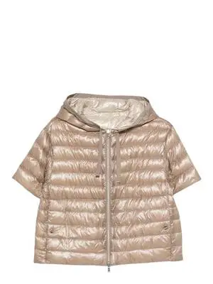 HERNO HERNO Oversized Puffed Short Sleeves Hooded Jacket