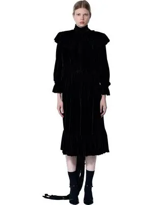 Balenciaga Lace-up Dress - Black