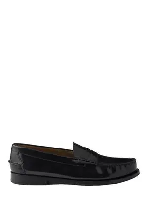 Prada Leather Loafers - Black
