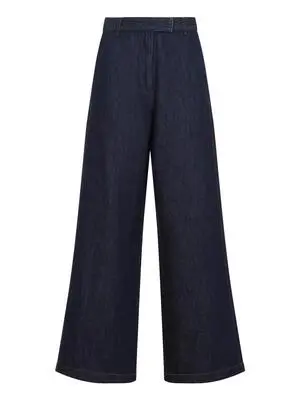 Dries Van Noten Wide-leg Denim Trousers - Blue