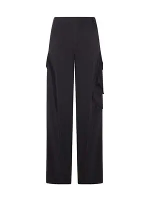 Alaïa Taffeta Cargo Pants - Black
