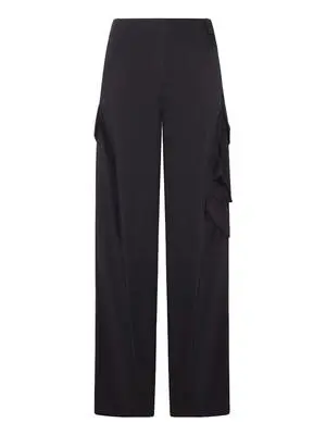 Alaïa Technical Taffeta Cargo Pants - Black