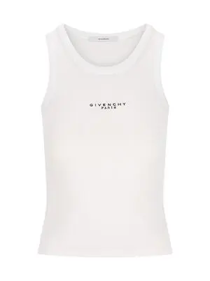 Givenchy Logo Cotton Tank Top - Multicolor