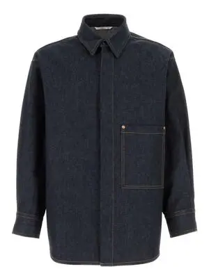 Valentino Garavani Dark Denim Oversize Shirt - Blue