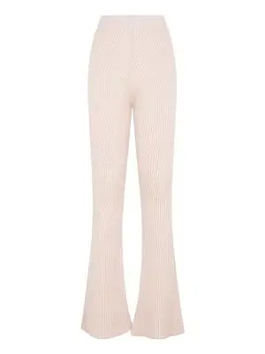 Peserico Flare Knit Rib Pant - Multicolor