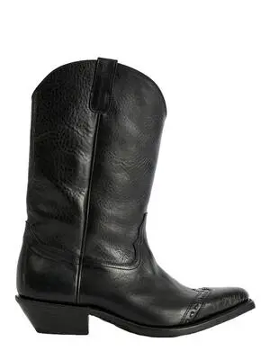 Our Legacy Leather Boots - Black