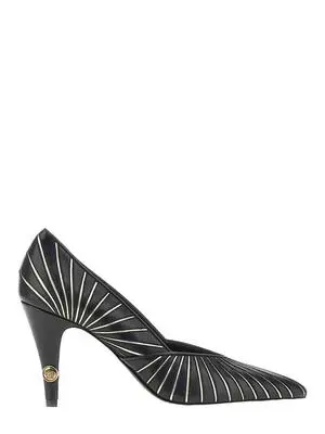 Versace Nappa Leather Pumps - Black