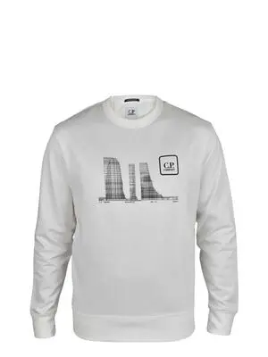 C.P. COMPANY Graphic Print Sweatshirt - White