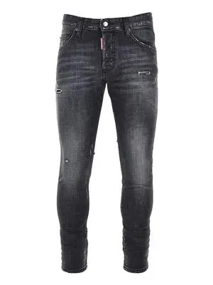 Dsquared2 Stretch Denim Skater Jeans - Black