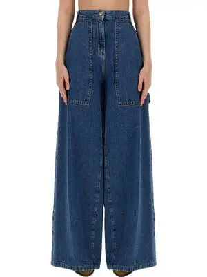 Etro Wide Leg Jeans - Blue