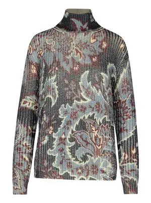 Etro Wool Turtleneck Sweater - Multicolor