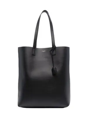 Saint Laurent Bold Leather Tote Bag - Black