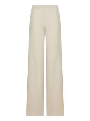 Max Mara Neutrals Trousers Palazzo Pants - Cream