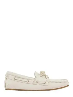 Gucci Leather Loafers - White