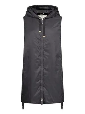 Max Mara Drop-proof Canvas Vest - Black
