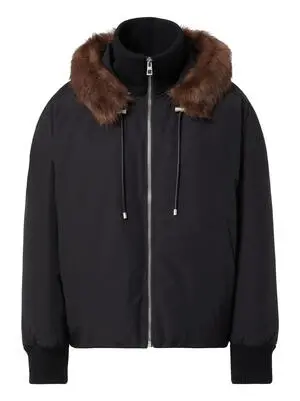 Loewe Shearling-trimmed Jacket - Black