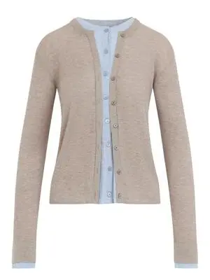 Acne Studios ACNE STUDIOS Layered Silk And Wool Cardigan Multicolor