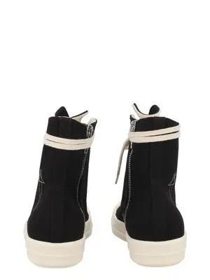 Rick Owens Sneaker In Denim - Black