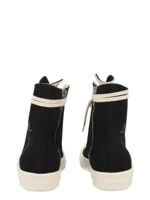 Rick Owens High Top Sneakers - Black