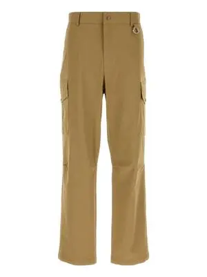 Moncler Beige Stretch Cotton Cargo Pant - Brown