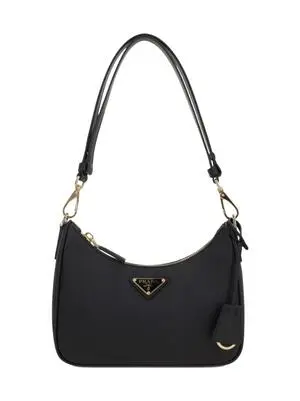 Prada Re-edition Saffiano Leather Mini-bag - Black