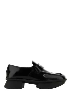 Prada Leather Equal Loafers - Black