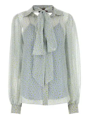 Gucci GUCCI Printed Chiffon Shirt Multicolor