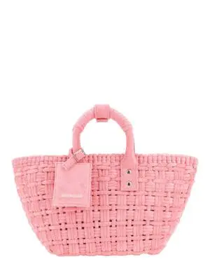 Balenciaga Terry Fabric Bistro Xs Handbag - Pink