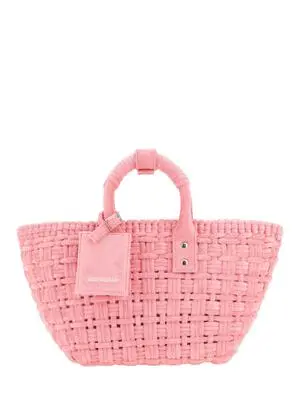 Balenciaga Terry Fabric Bistro Xs Handbag - Pink