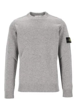 Stone Island Lambswool Sweater - Gray