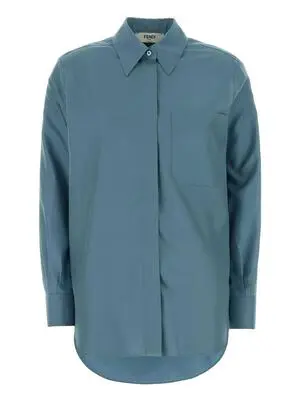 Fendi Air Force Silk Shirt - Blue