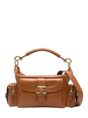Chloé Shiny Leather Camera Bag - Brown