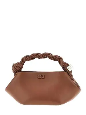 GANNI Ganni Women Recycled Leather 'Bou' Mini Bag Brown