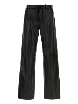 Fendi Nappa Leather Pant - Black