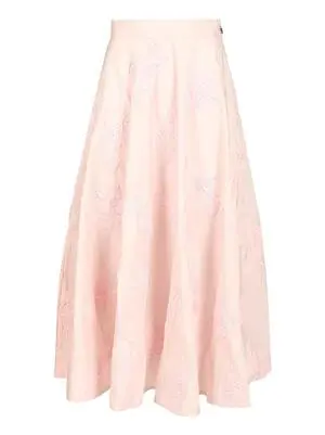 ROTATE BY BIRGER CHRISTENSEN The Flower Maxi Light Pink Long Skirt - Multicolor