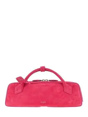 Alaïa ALAÏA Suede Leather Clutch Pink