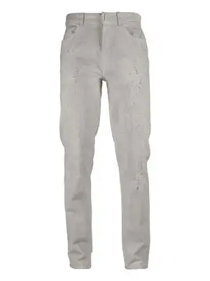 Givenchy Distressed Slim-fit Denim Jeans - White