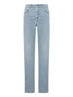Bottega Veneta Straight Leg Denim Jeans, Light Wash - Multicolor